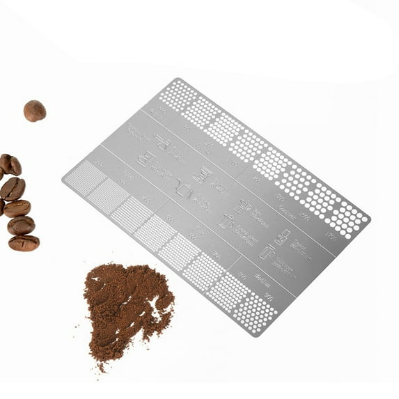 Coffee Grinding Reference Card Stainless Steel Coffee Grind Size Guide ...