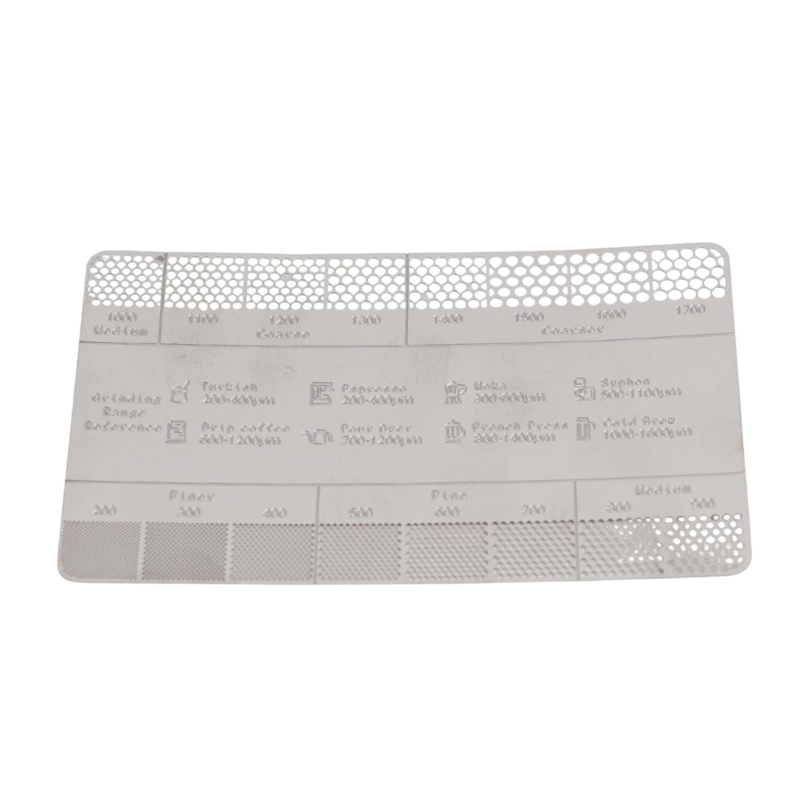 Coffee Grinding Thick Reference Comparison Card For Precision Measure ...