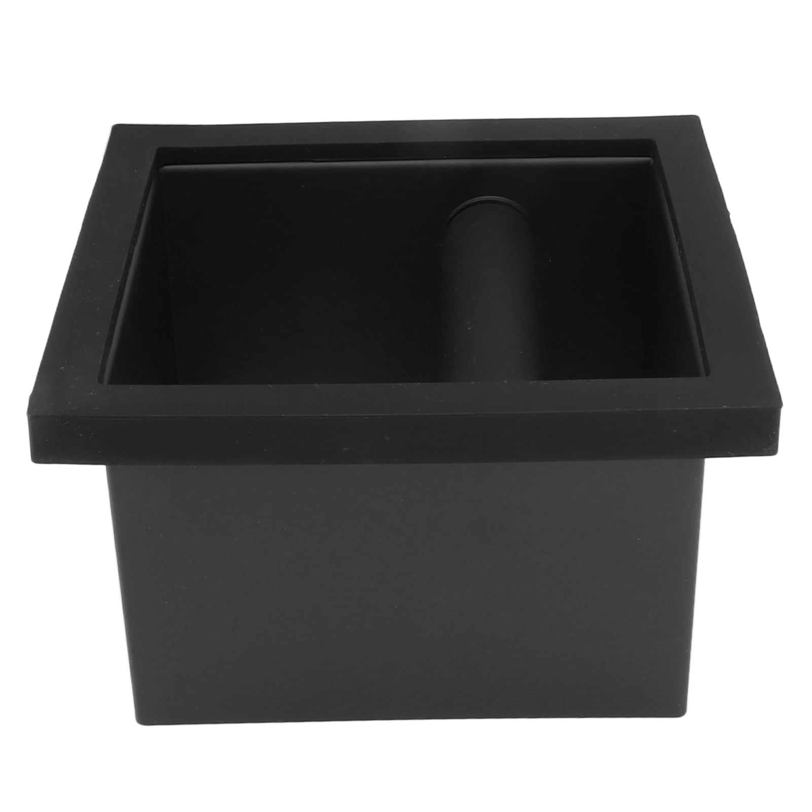 Coffee Ground Knock Box Square Bottomless Black Rubber PTFE Steel ...