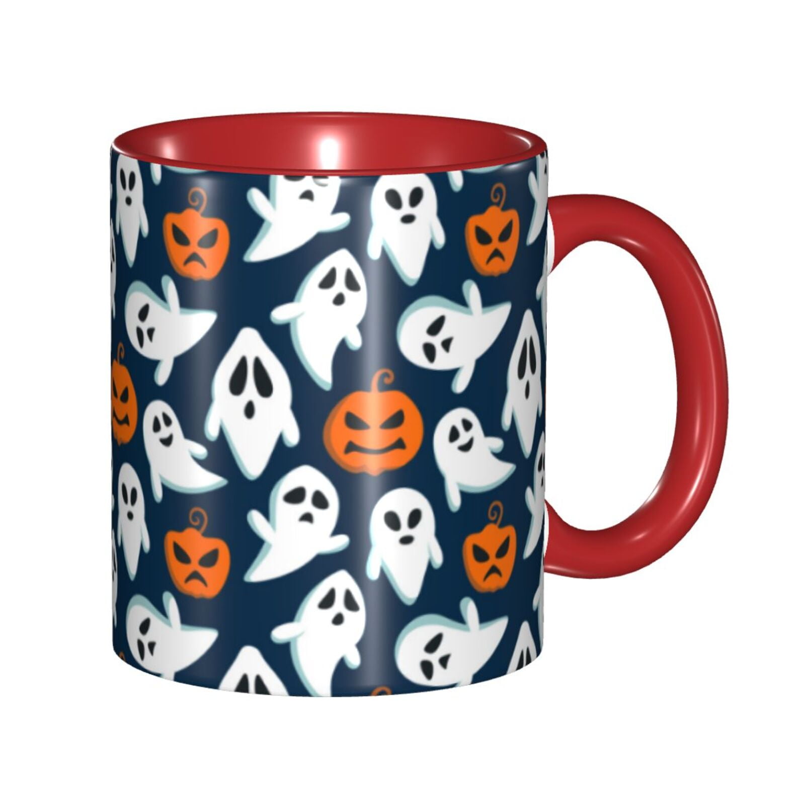 Coffee Halloween Cups with Handle halloween ghost pumpkins design ...