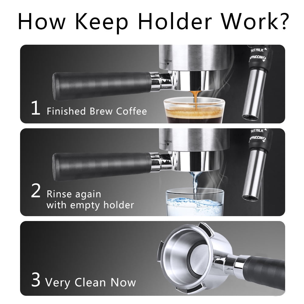 Coffee Handle,Stainless Steel With Stainless Ec80 Ec685 Ec885 Handle ...