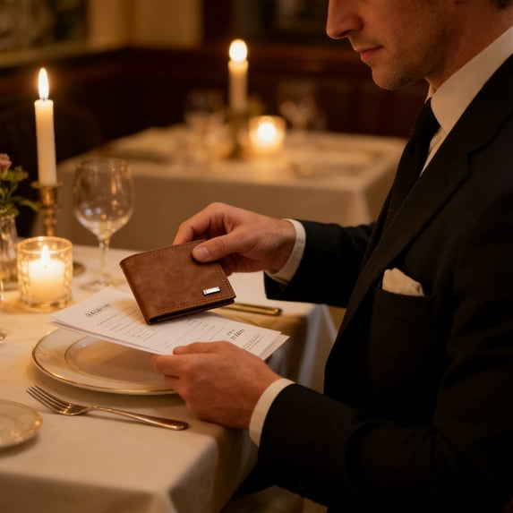 Coffee High-End Men's Wallet - Stylish Business Multifunctional ...