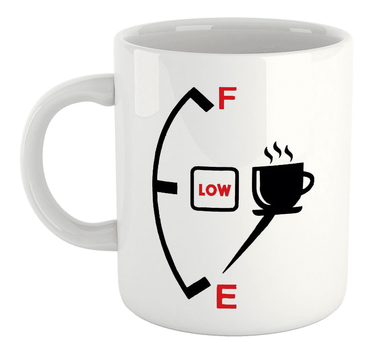 Coffee Indicator Meter Mug Best Gift For Coffee Lover, Funny White ...