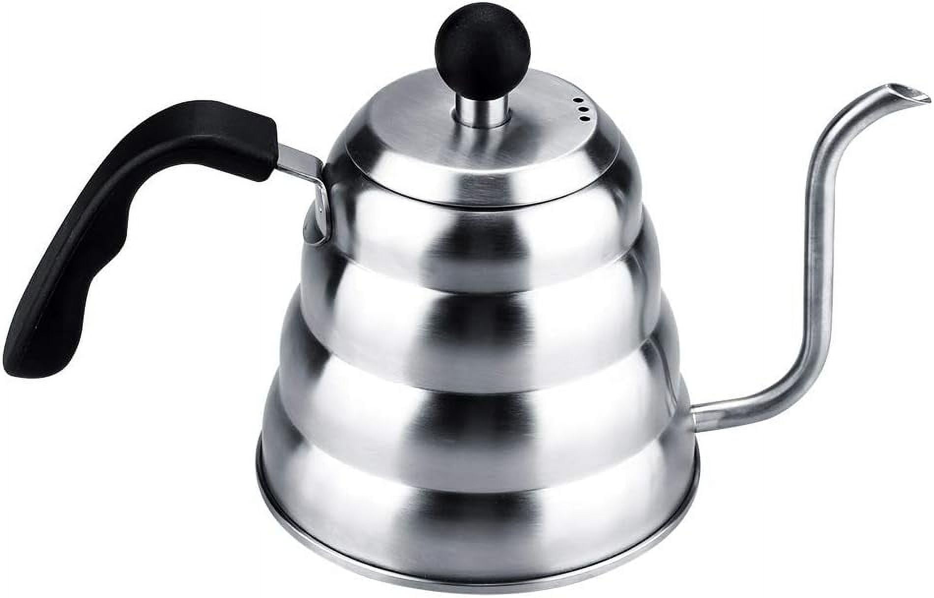 Coffee Kettle,1.2L 304 Stainless Steel Pour Over Coffee Gooseneck Kettle Teapot For Home Cafe ...