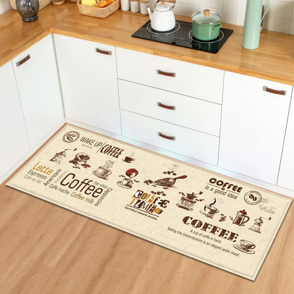 Coffee Kitch Mat Home Entrance Doormat Living Room Bedroom Balcony ...