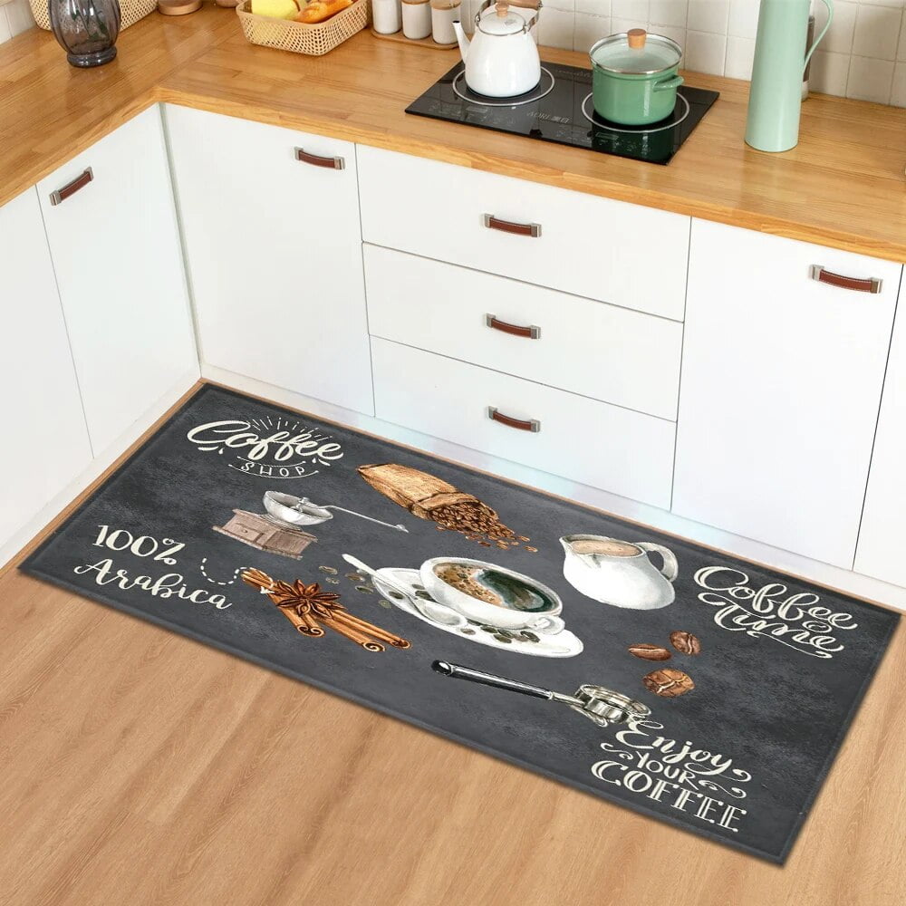 Coffee Kitchen Mat Home Entrance Doormat Living Room Bedroom Balcony ...