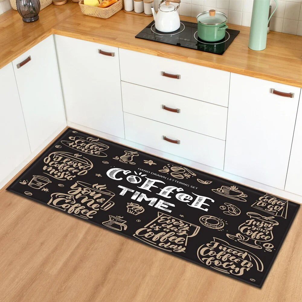 Coffee Kitchen Mat Home Entrance Doormat Living Room Bedroom Balcony ...