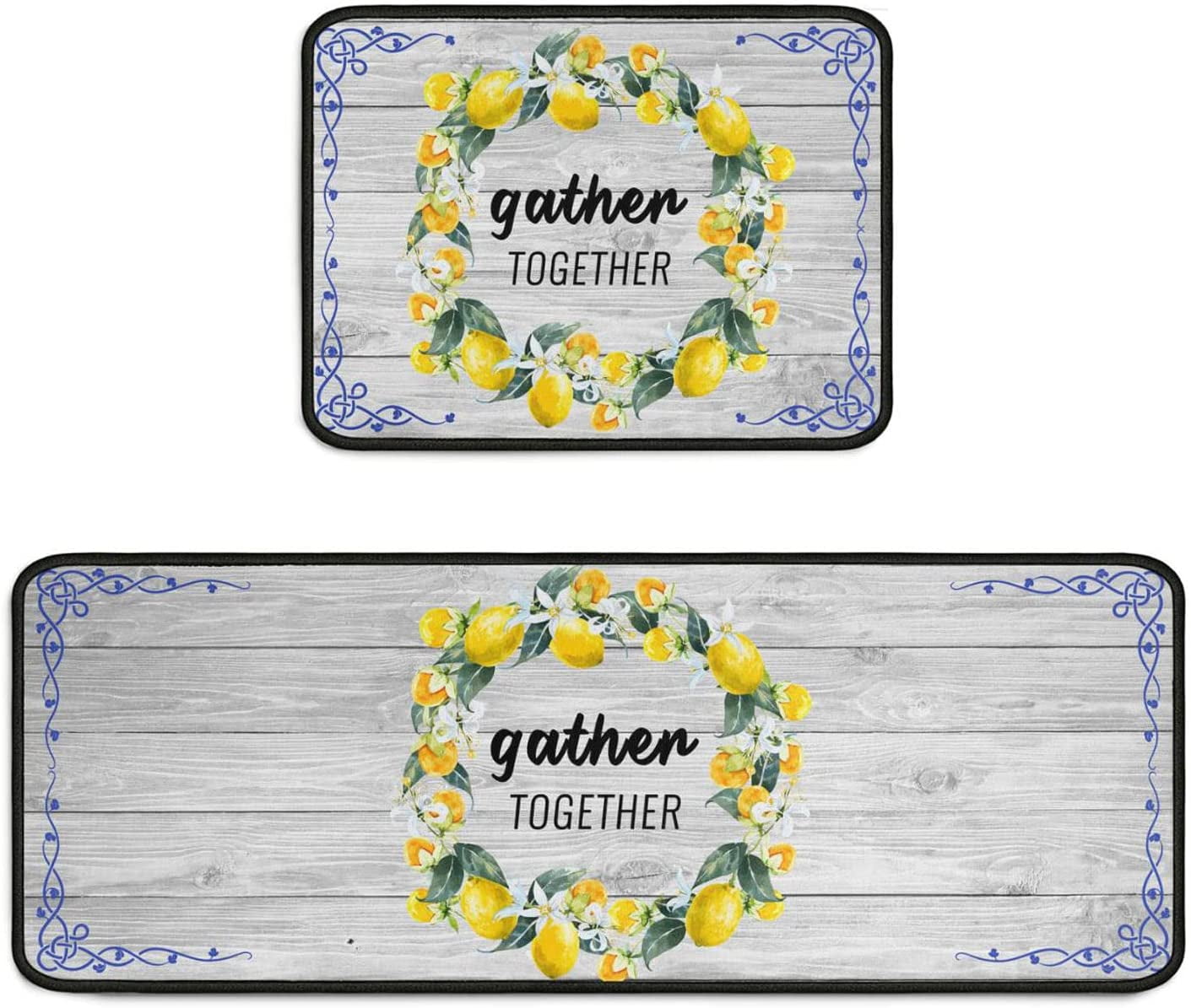 Coffee Kitchen Mat Set of 2 Pain Relief Padded Kitchen Mats Non Slip ...