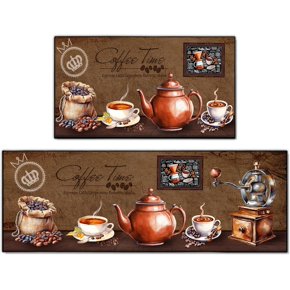 Coffee Themed Kitchen Rugs