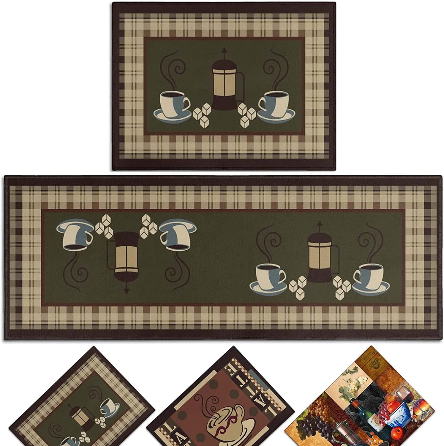 Coffee Kitchen Rugs Coffee Rugs for Kitchen Coffee Rug Coffee Latte ...