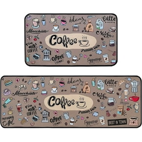 Coffee Themed Kitchen Rugs