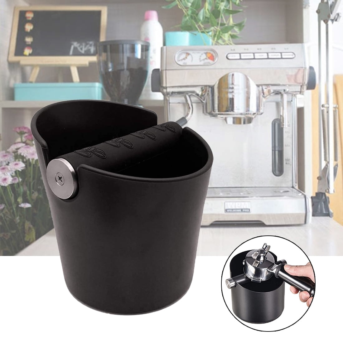 Coffee Knock Box, 4.8 Inch Espresso Knock Box Dump Bin For Coffee ...