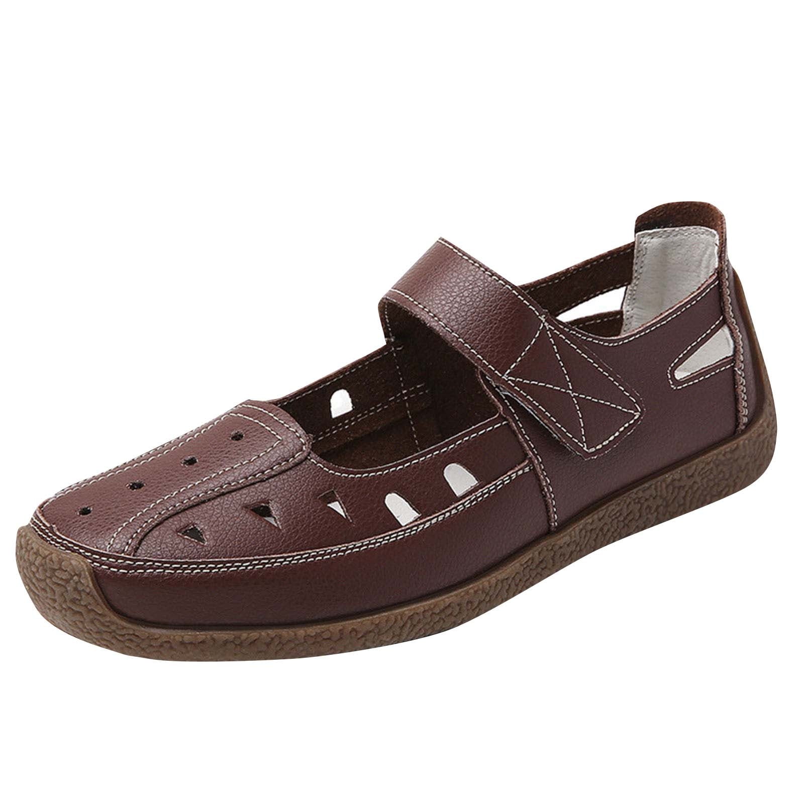 Coffee Ladies Fashion Flat Heel Moccasins Soft Sole Style For Spring ...