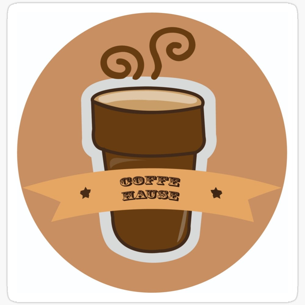 Coffee Logo Sticker Phone Decal Water Bottle Stickers Car Decals ...