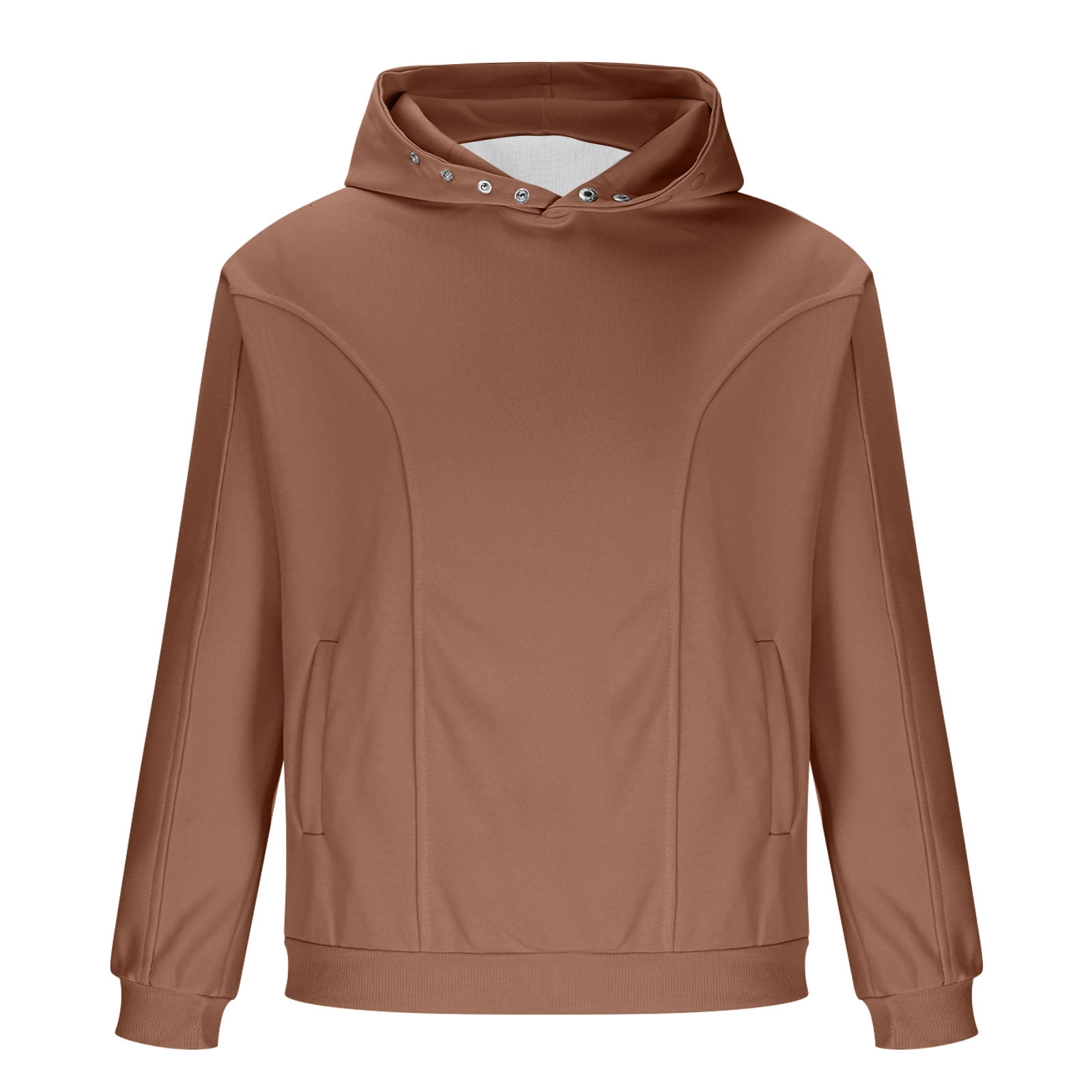 Coffee Long Sleeve Hoods for Man Fall Winter Brunch with Hood Plain ...