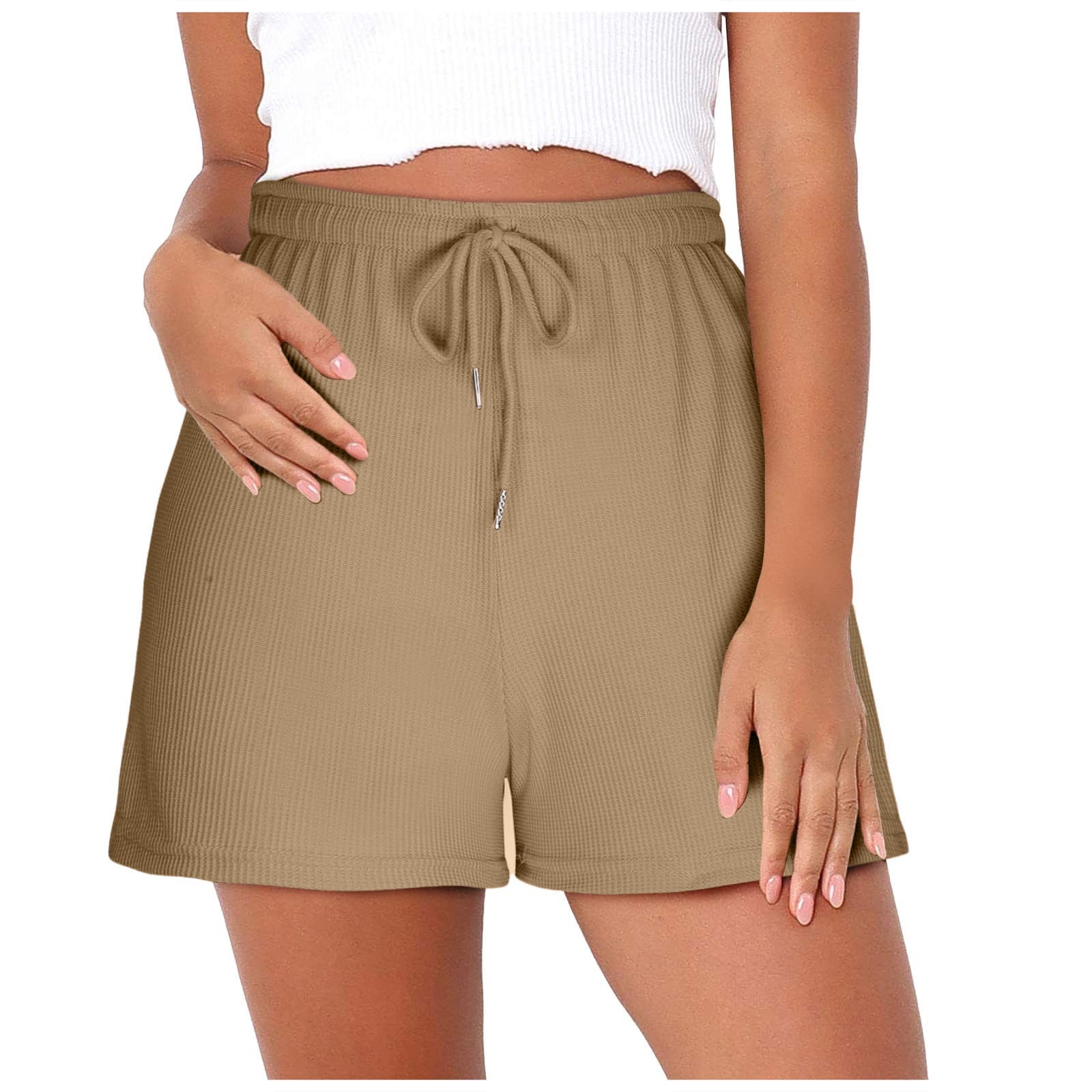 Coffee Loose Fit Trousers Pants for Women Fall Summer Work Out Gym ...