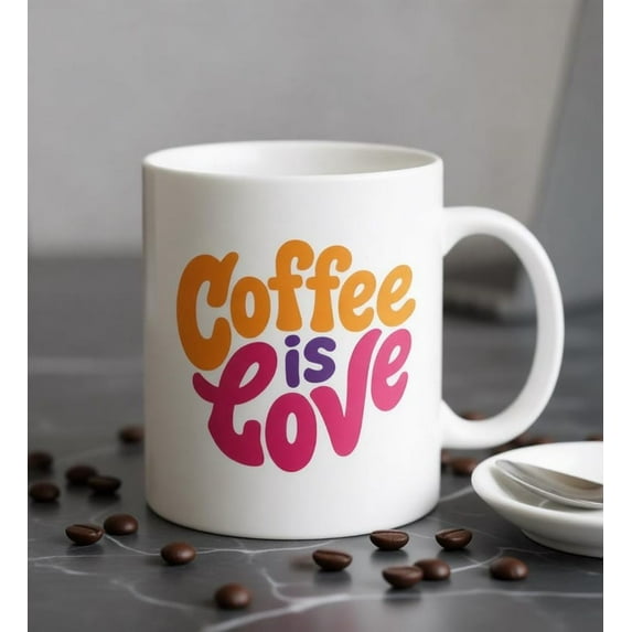 Coffee Love Mug Ceramic Coffee Cup, 11oz or 15oz - Walmart.com
