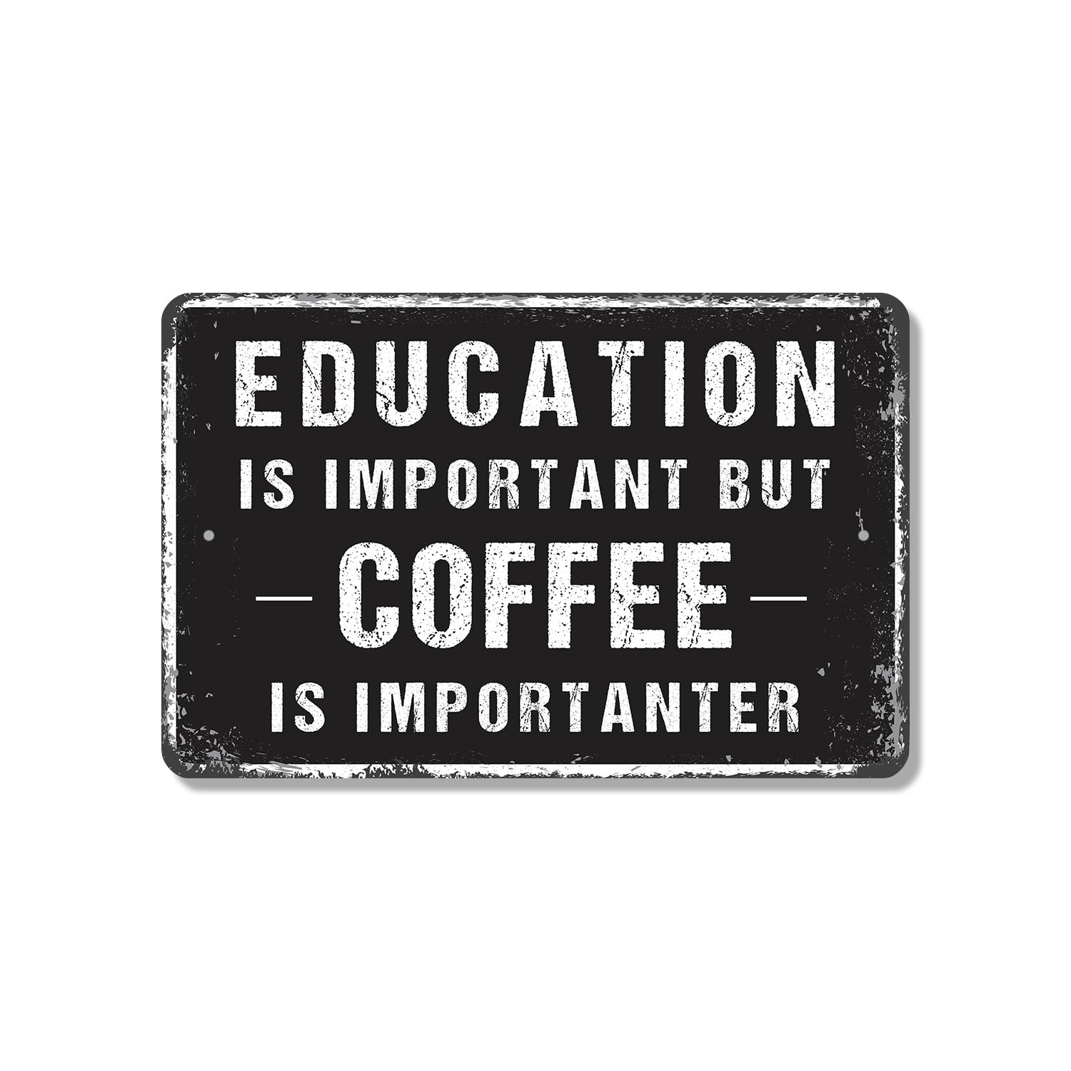 Coffee Lover (2 Pack) 8 Inch x 12 Inch Novelty Plastic Sign Brew First ...
