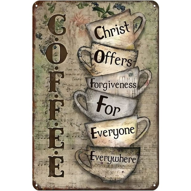 Coffee Lover Christ Offers Forgiveness for Everyone Everywhere Warning ...