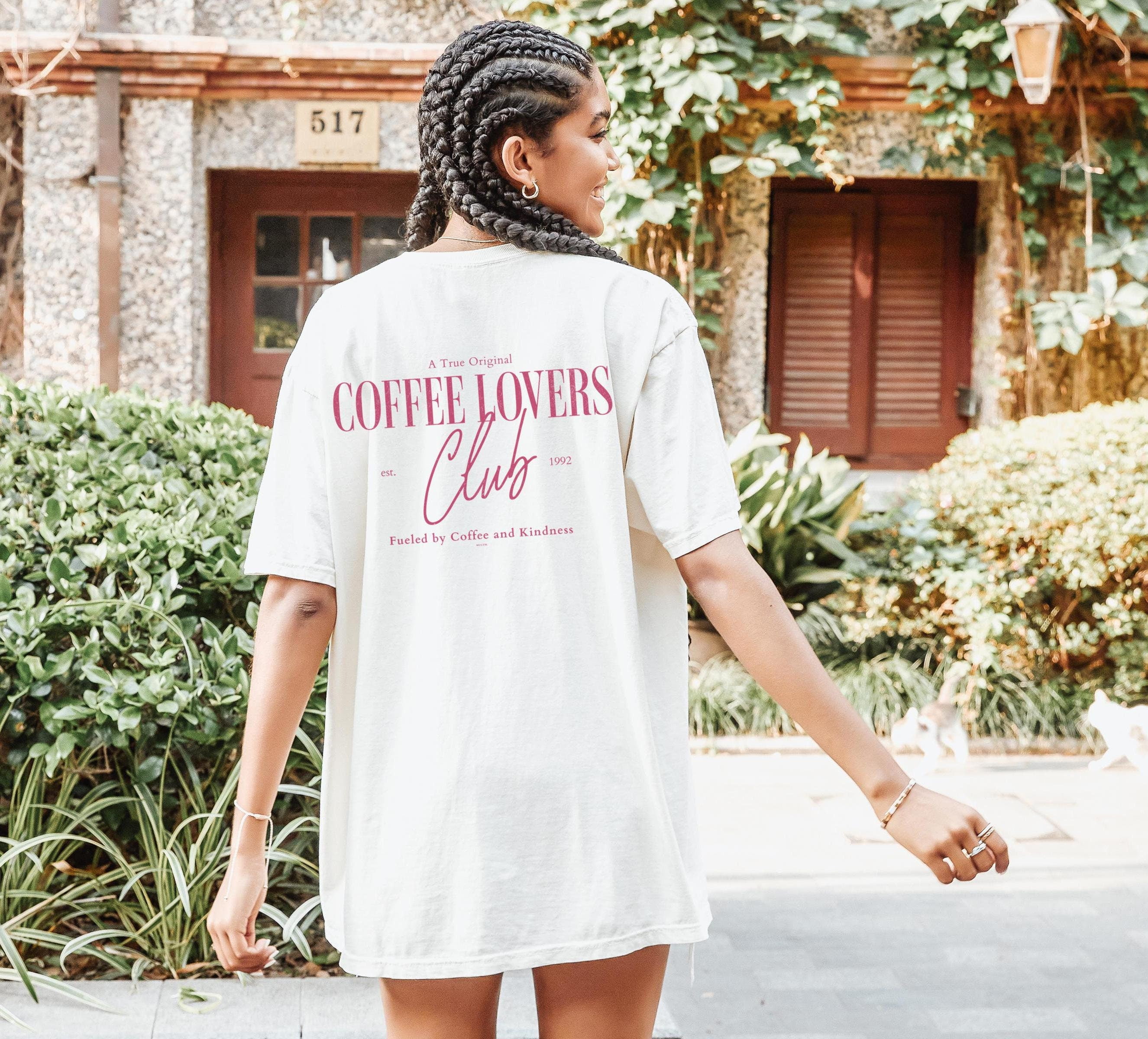 Coffee Lover Club Shirt - 90s Aesthetic Tee for Coffee Enthusiasts ...