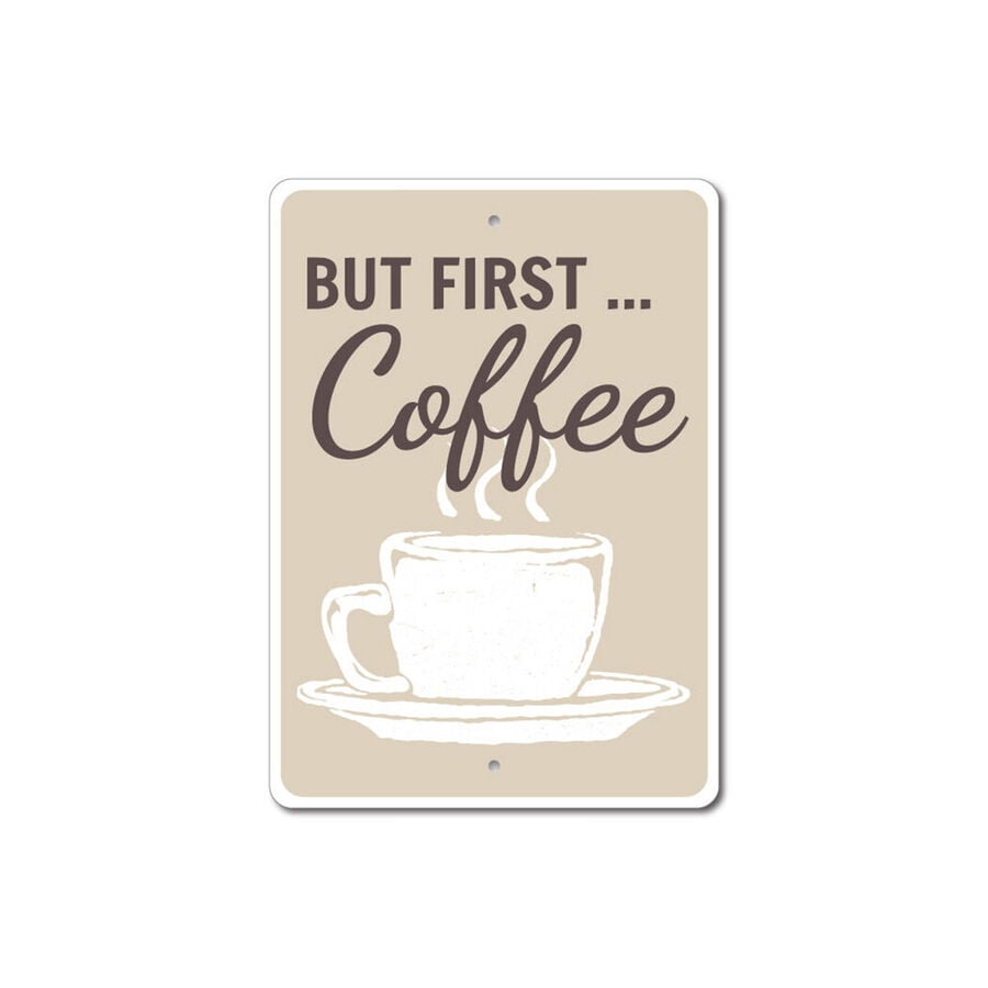Coffee Lover Coffee Sign Coffee Bar Decor Coffee Metal Wall Sign Size ...