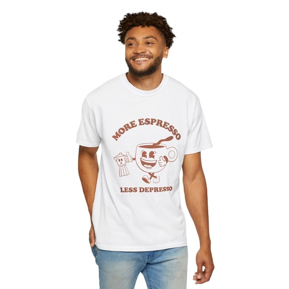 Coffee Lover Espresso Depresso Sarcastic Caffeine Addict T-shirt ...