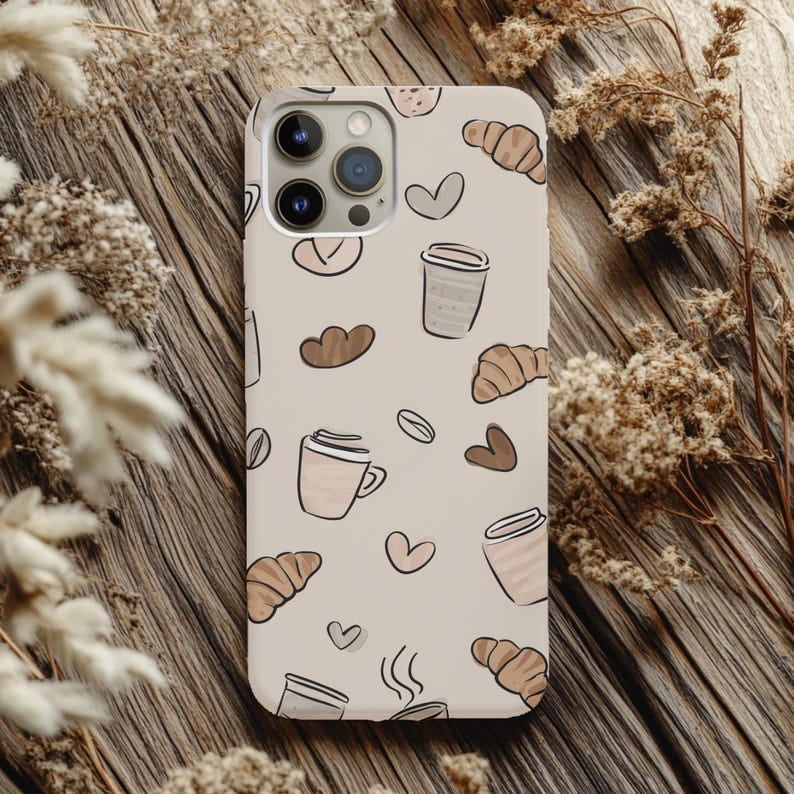 Coffee Lover Foodie Aesthetic Phone Case for iPhone 11 12 13 14 15 16 ...