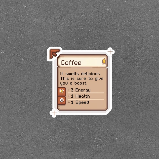 Coffee Lover'S Delicious Energy Boost Sticker - Gamer Gift Ideaphone ...