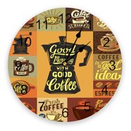 Sorbus Large Metal Roman Numberal Wall Clock for Living Room Decor ...