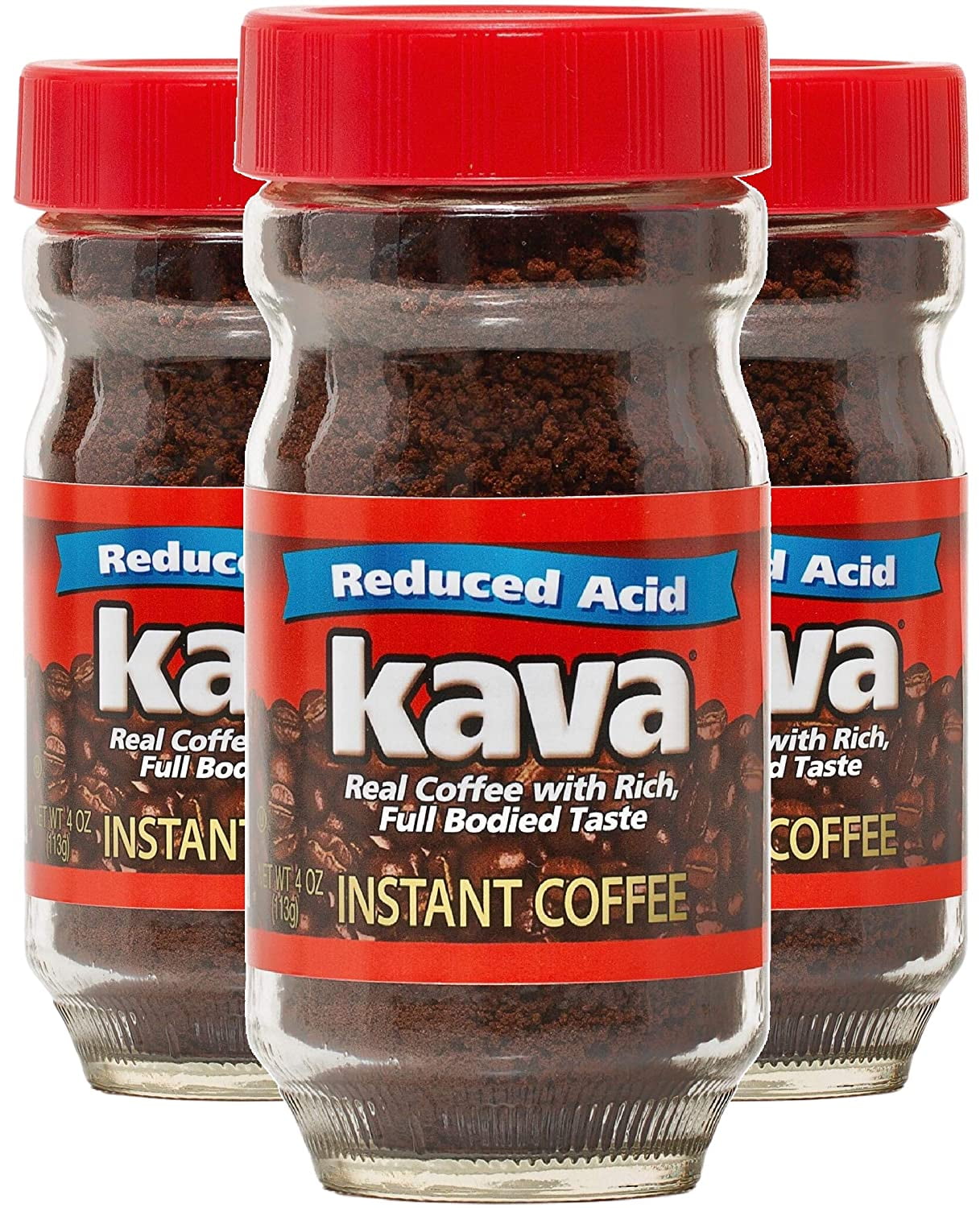Coffee Low Acid Neutralized Instant Coffee, 4 Ounce (Pack of 3 ...
