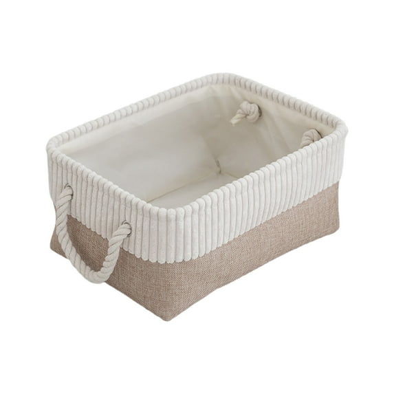 Coffee M Coffee Colored Medium Organizer Bin With Foldable Design For ...