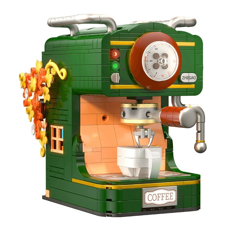 Coffee Machine Building Blocks Set for Adults, Retro Coffee Maker ...