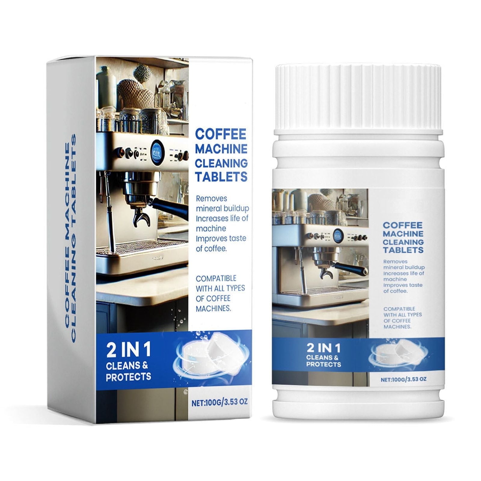 Coffee Machine Cleaner Descaler Tablets - 24 Count, Compatible With ...