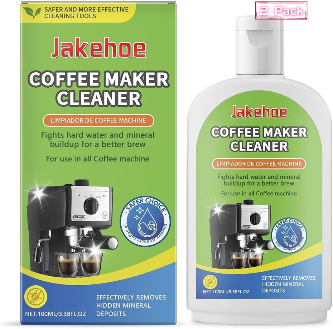 Coffee Machine Cleaner Liquid - Removes Stains, Oily Residue & Mineral ...