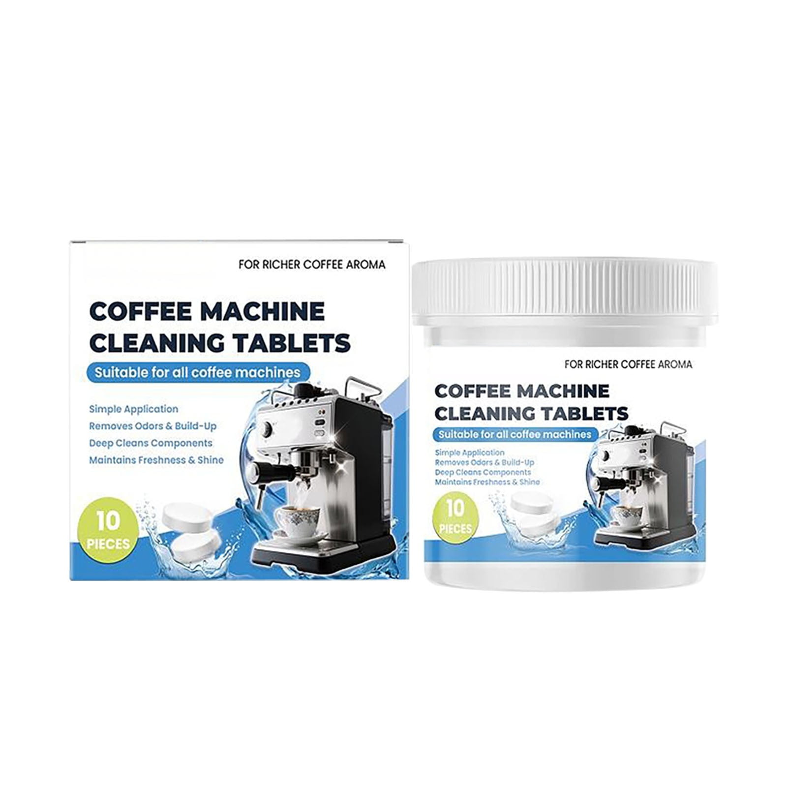 Coffee Machine Cleaner Tablets Universal Effervescent Descaling Tablets ...