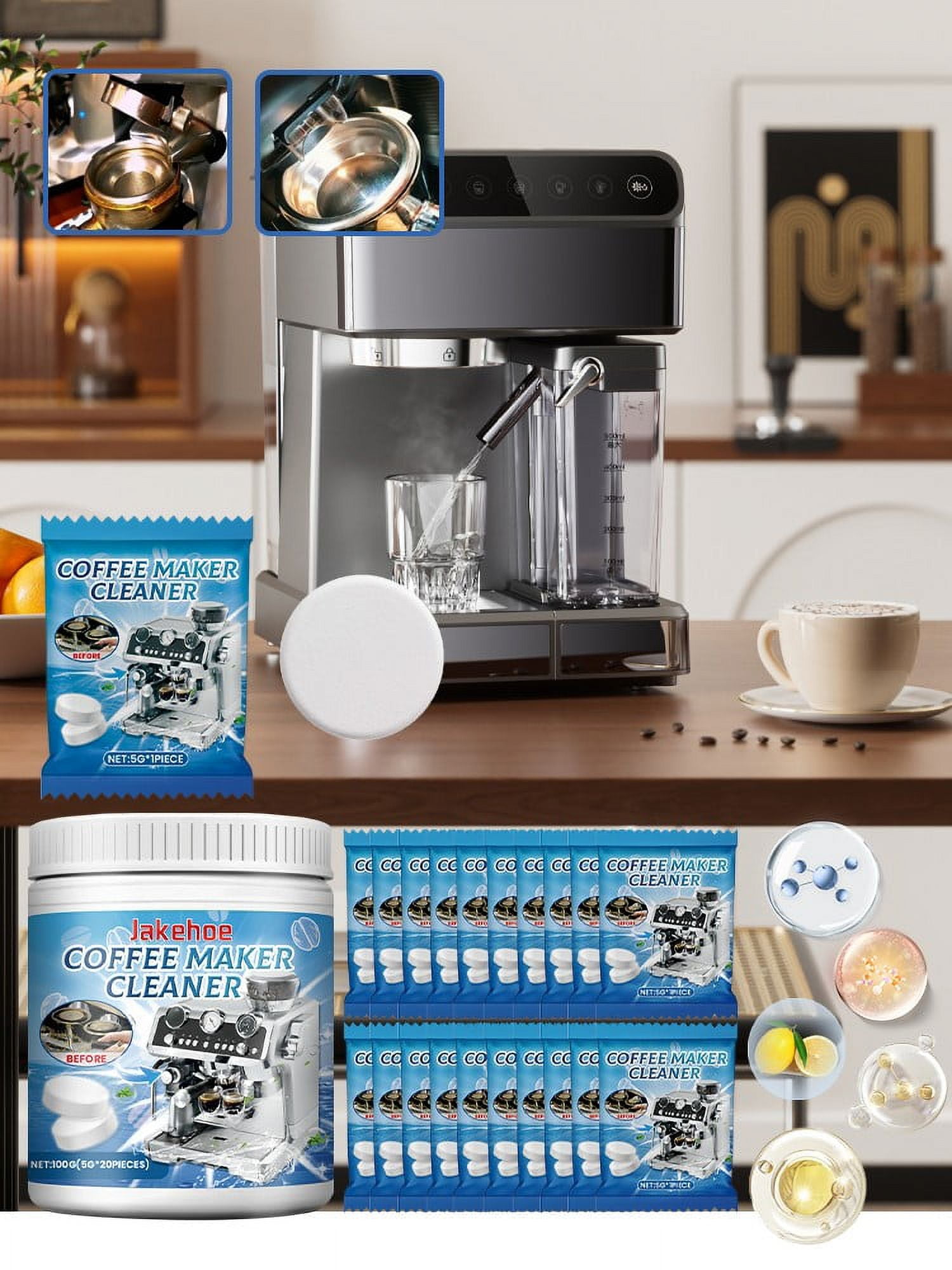 Coffee Machine Cleaning Tablets 20 Count | Precision Cleaning for ...