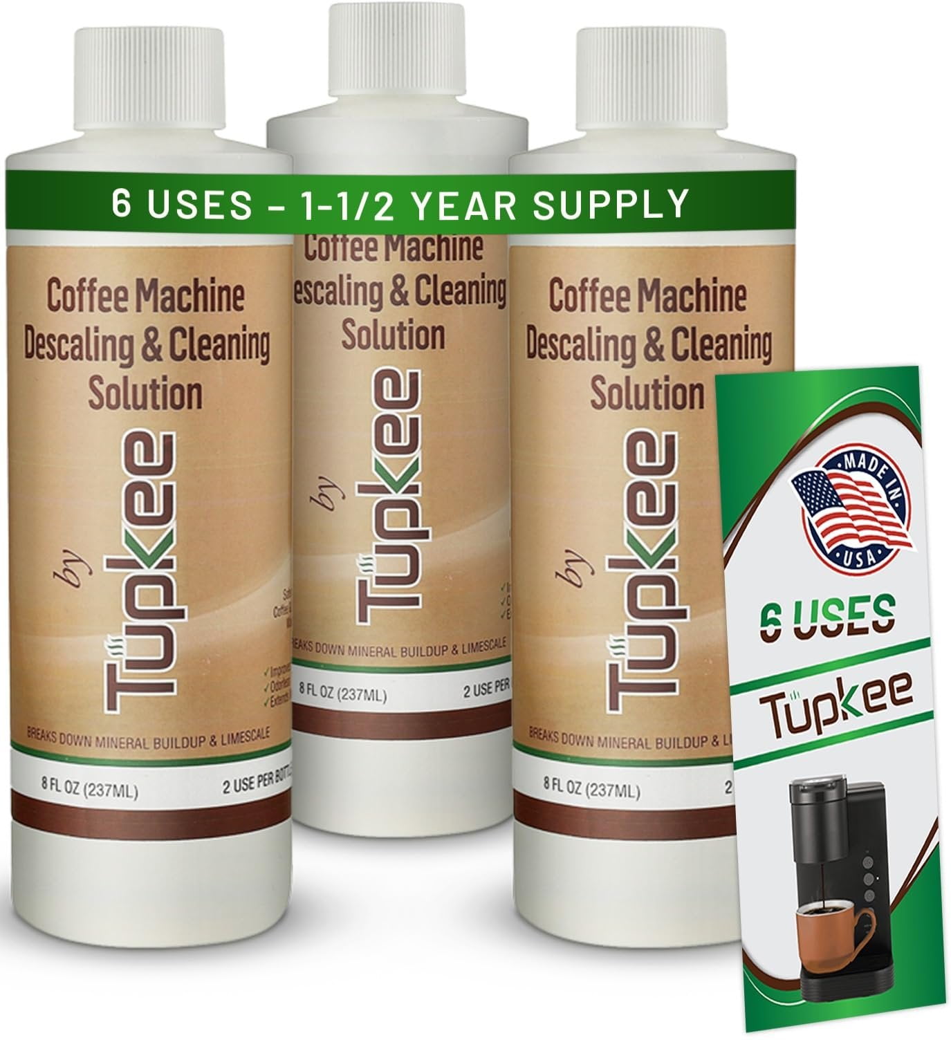 Coffee Machine Descaler Descaling Solution 3 Pack 6 Uses Compatible ...
