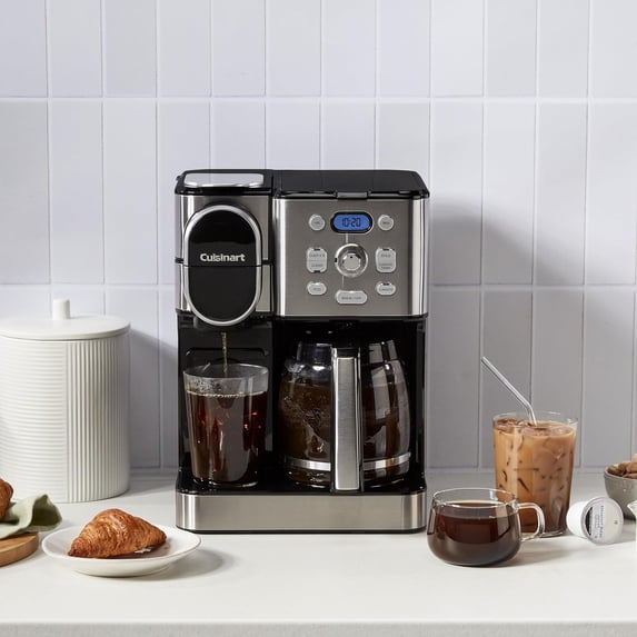 Coffee Maker, 12-Cup Glass Carafe, Automatic Hot and Iced Coffee Maker ...