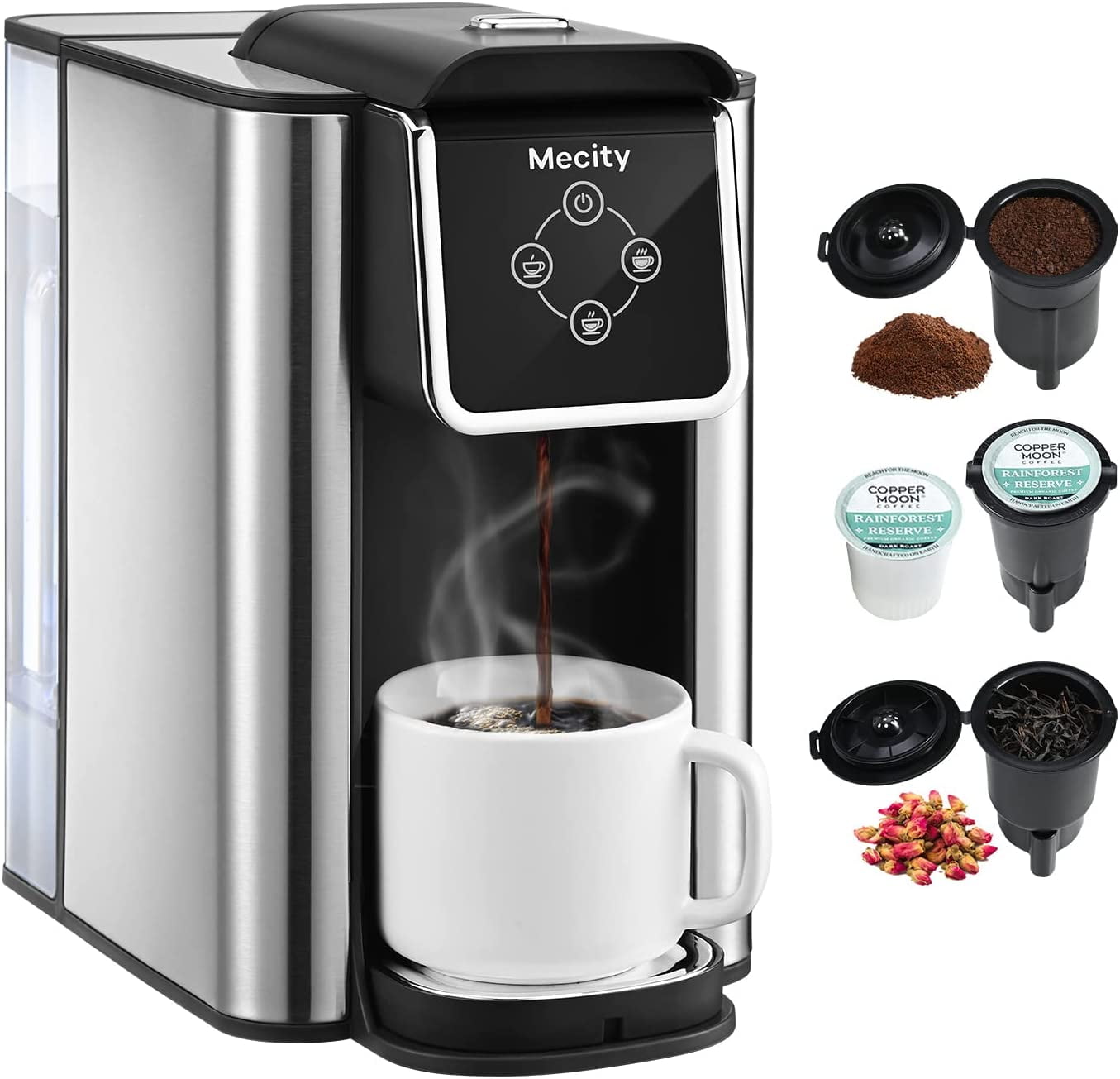Coffee Maker 3 in 1 Single Serve Coffee Machine, Compatible with K cup ...