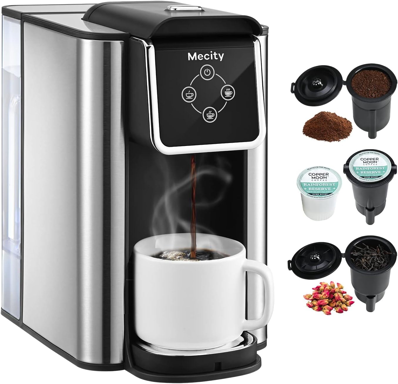 Coffee Maker 3 in 1 Single Serve Coffee Machine, Compatible with K cup ...