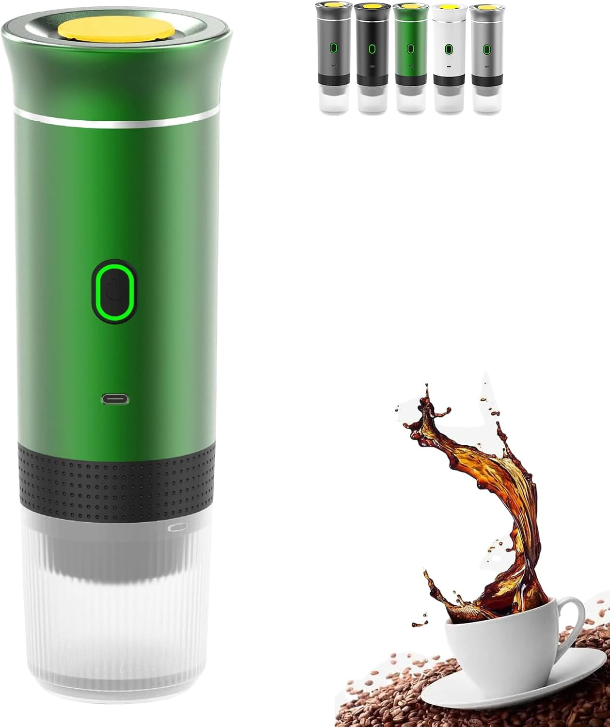 Coffee Maker, 3 In 1 Wireless Portable Electric Espresso Machine ...