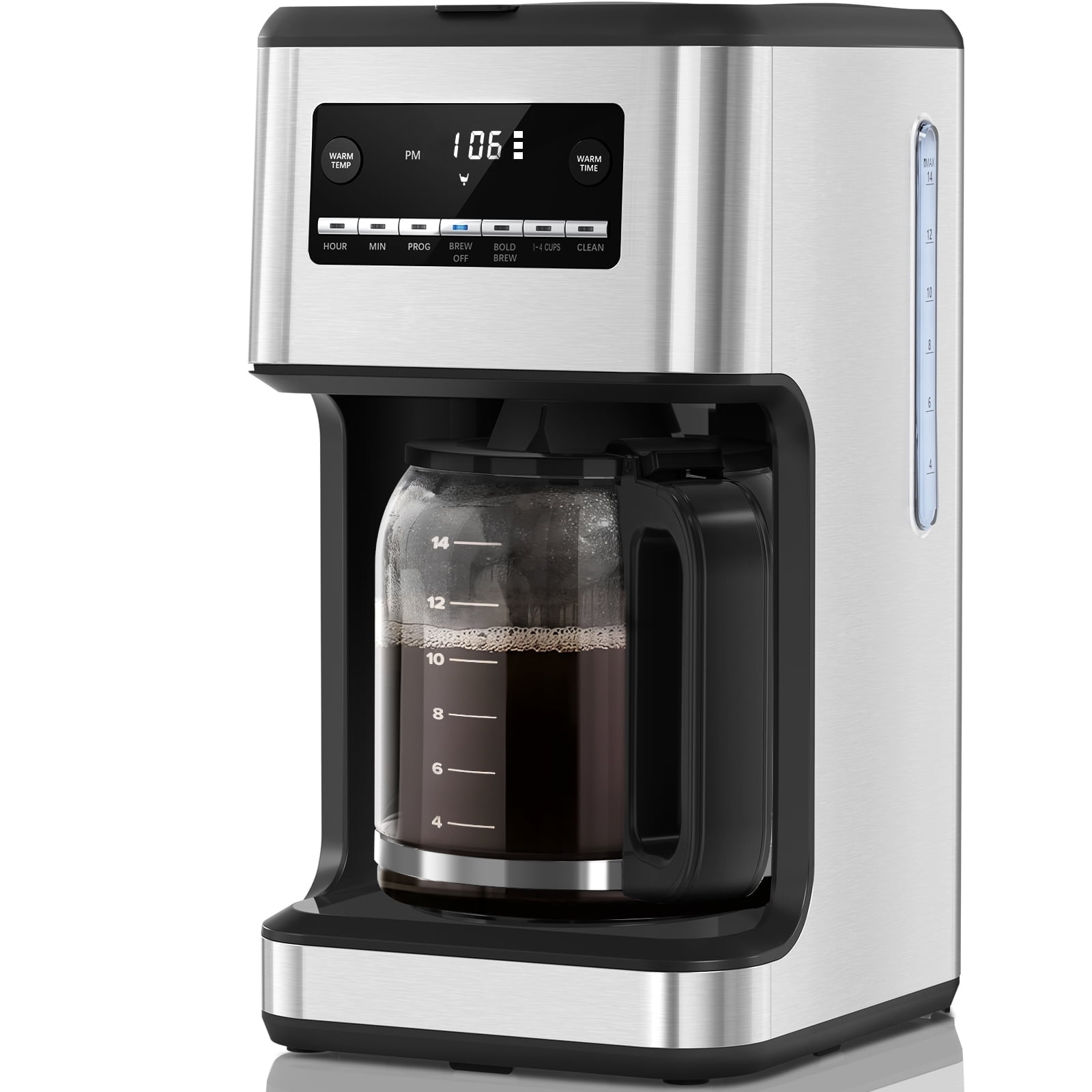 FREE VILLAGE Coffee Maker, Drip Coffee Machine, 14-Cup Glass Carafe, 24 ...