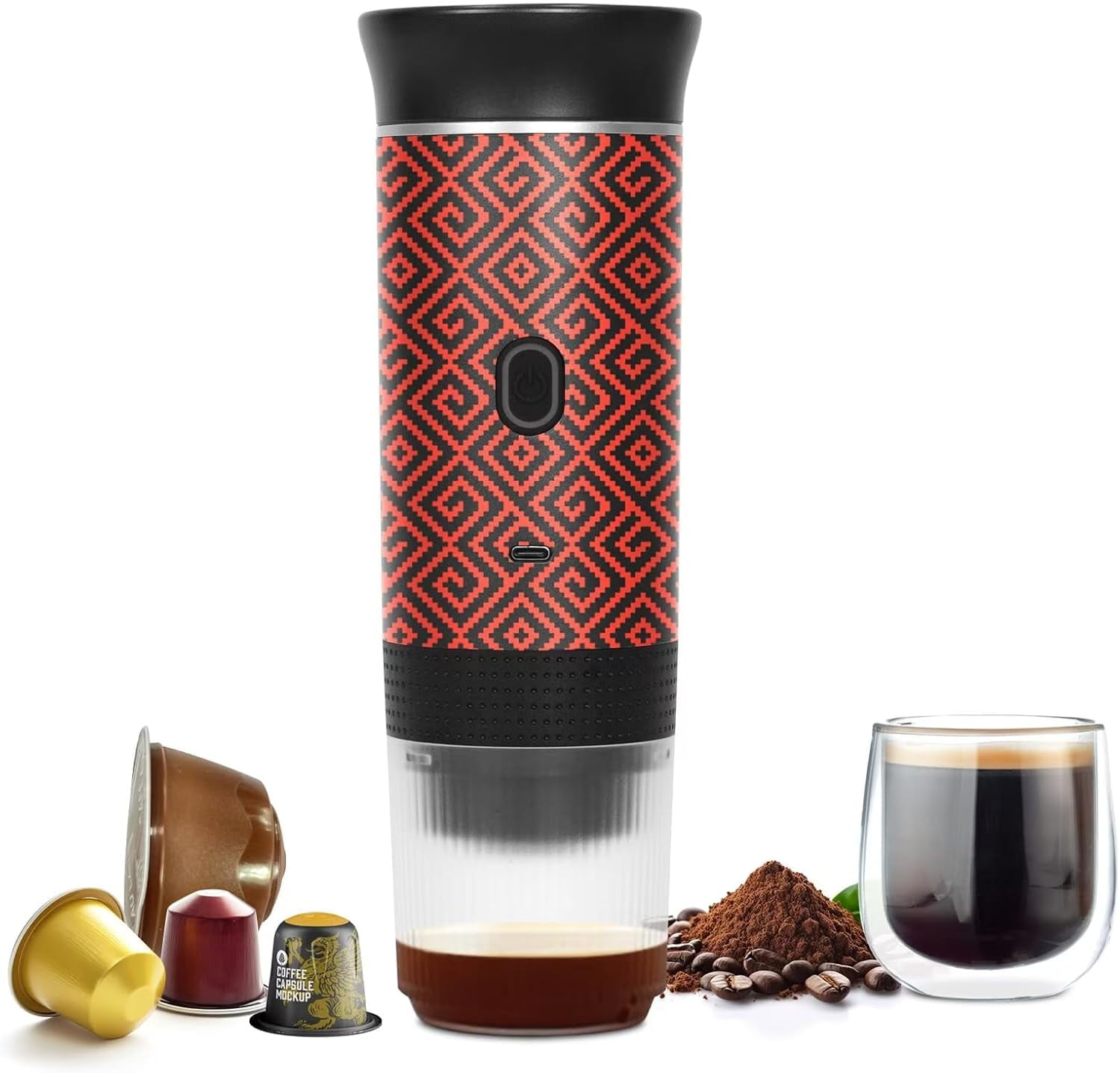 Coffee Maker Gift Set for Travel, Battery Powered Portable Electric ...