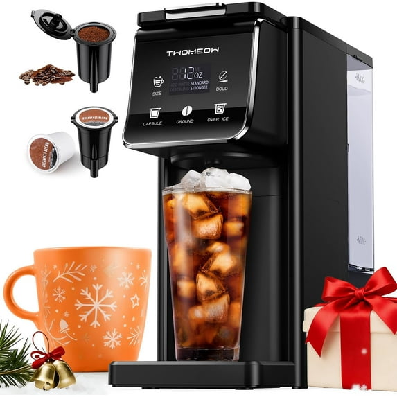 Coffee Maker Hot & Iced With Bold Setting,Single Serve Coffee Maker For ...