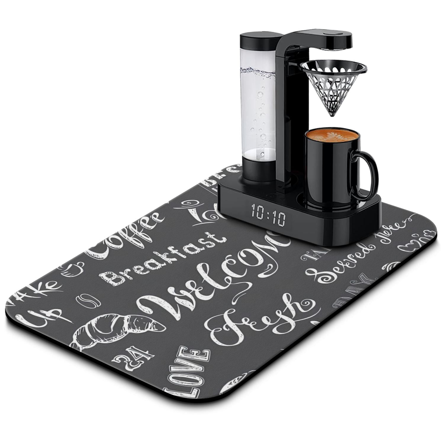 Coffee Maker Mat diatom mud , (Coffee Station Bar Accessory) Protects ...