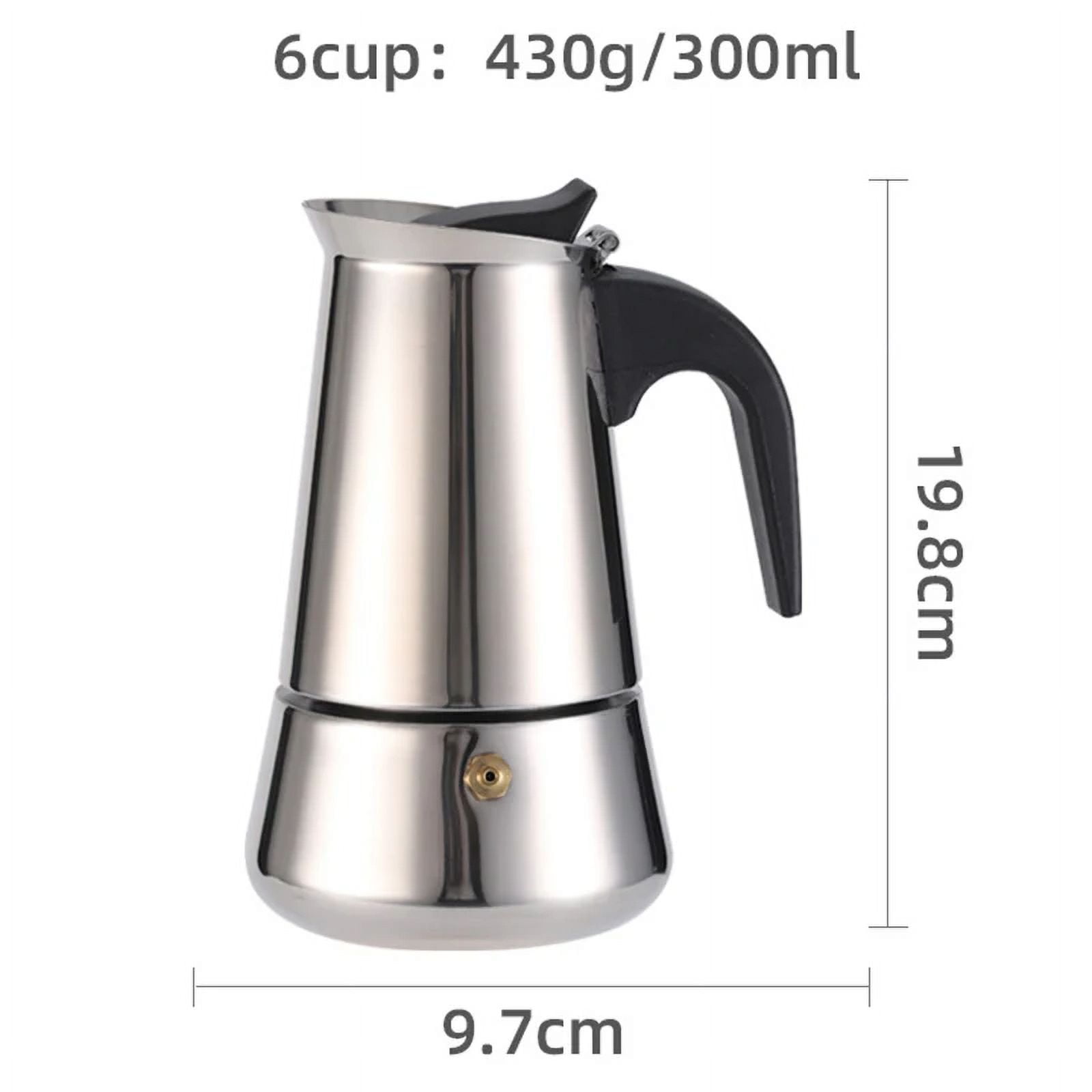 Coffee Maker Pot Moka Coffee Maker Stainless Steel 2/Mocha Espresso ...