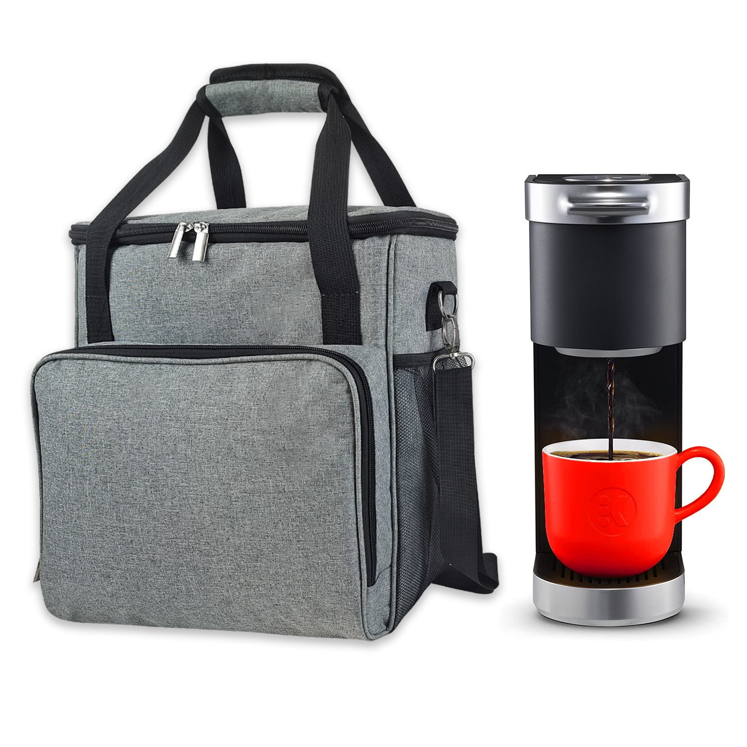 Coffee Maker Travel Bag Suitable Multiple Pockets Single Serve Coffee ...