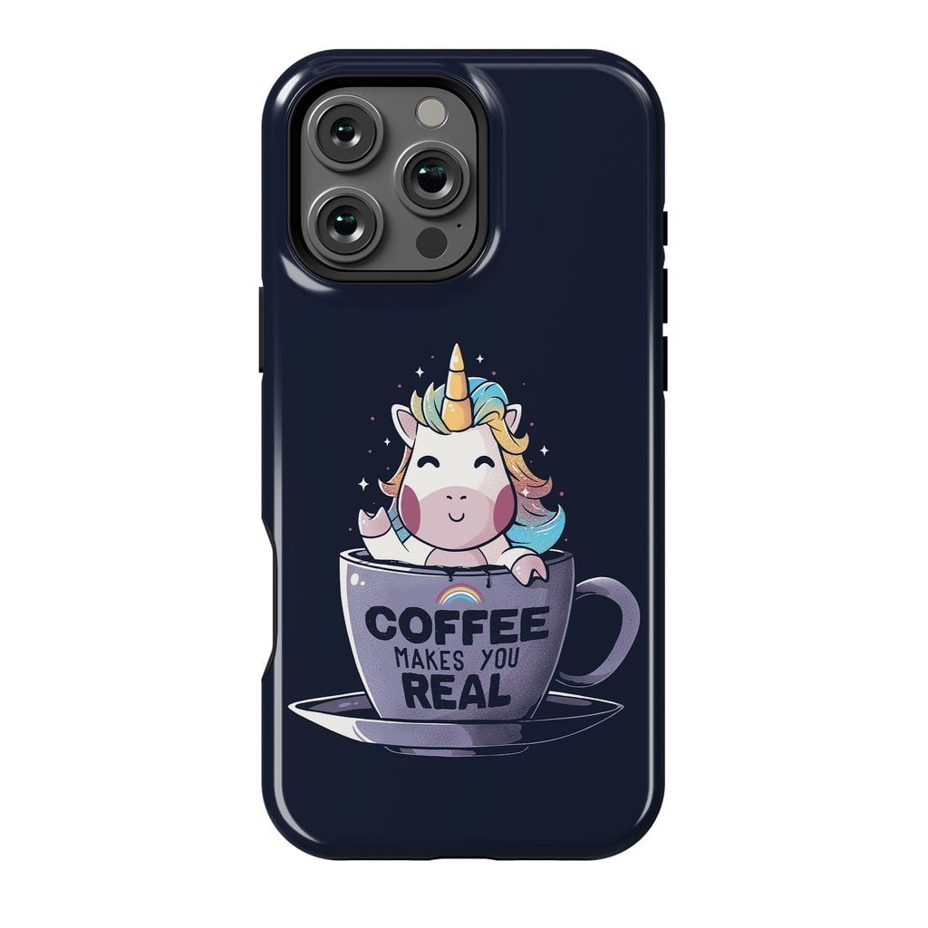 Coffee Makes You Real Funny Morning Quote Phone Case for iPhone 17 16 ...