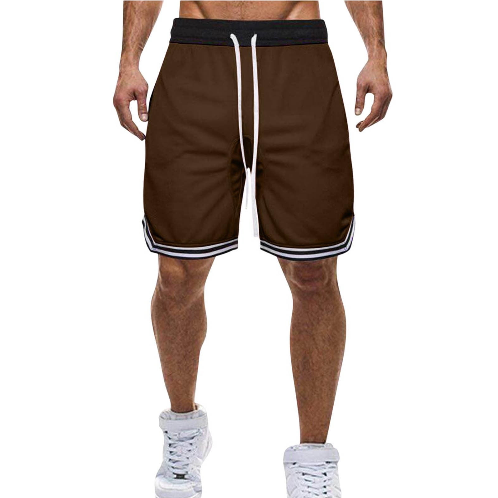 Coffee Man Straight Leg Basic Shorts for Man Work Out Athletic Jogger ...