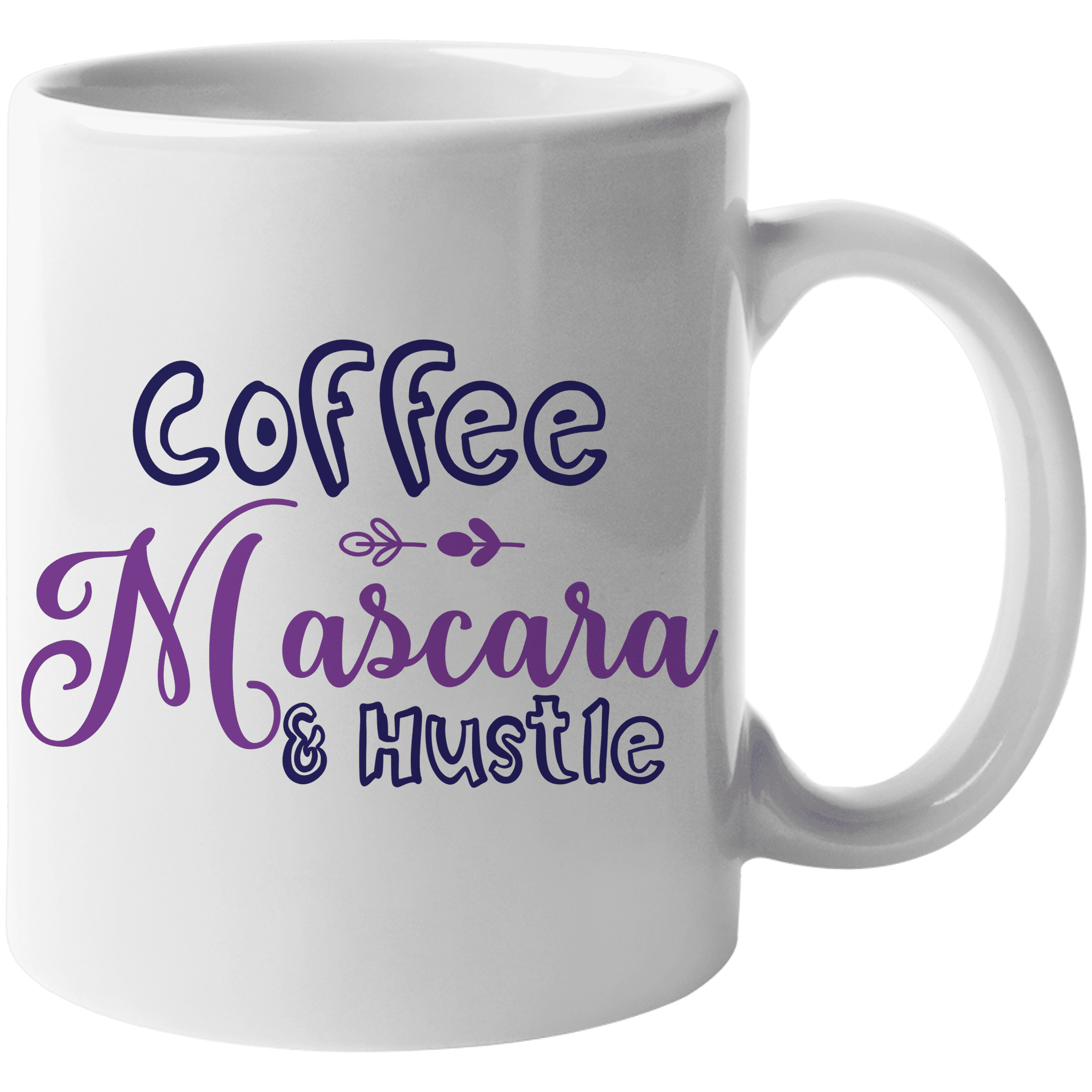 Coffee, Mascara & Hustle, Quote About Hard Work & Eyelash Cosmetics ...